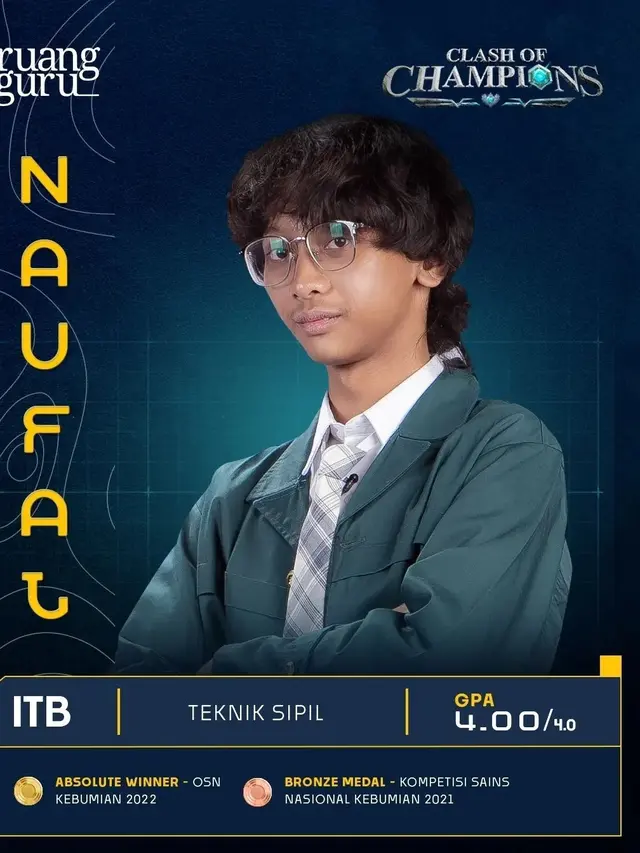 Viral! Naufal Hafidz Clash of Champions Raih IPK Sempurna 4.0 Berkat ...