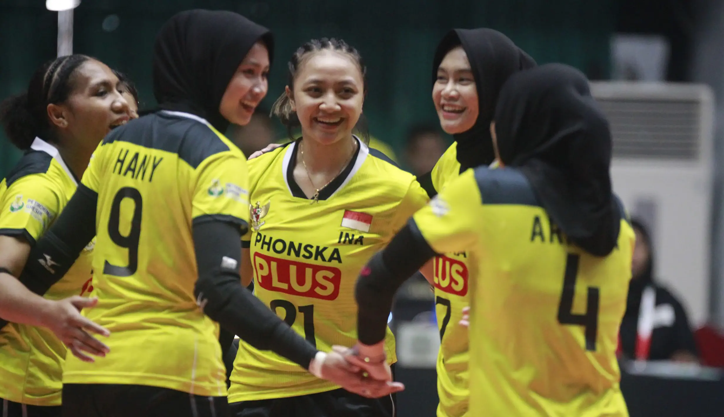 Foto: Yolla Yuliana dkk Hajar Makau di Laga Perdana Kejuaraan Bola Voli Putri Asia AVC Challenge ...