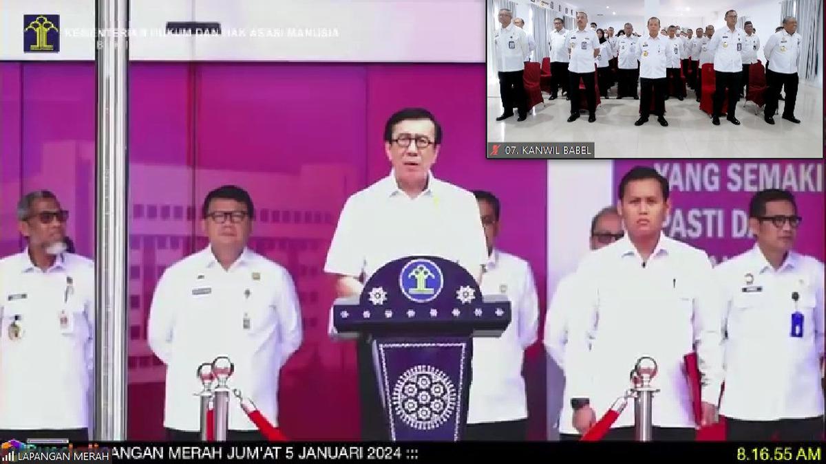 Jaga Marwah Kemenkumham, Yasonna Ingatkan Jajarannya untuk Bersikap ...