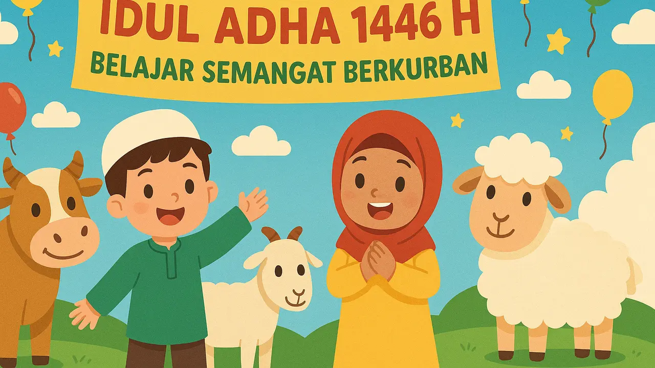 7 Gambar Banner Idul Adha untuk Masjid hingga Sekolah - Hot Liputan6.com