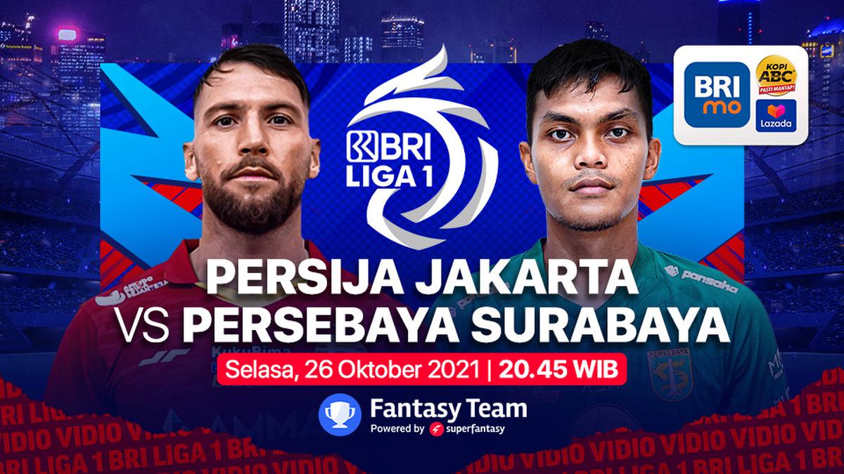 Tonton di Vidio, Live Streaming Big Match BRI Liga 1 Selasa 26 Oktober 2021: Persija Jakarta Vs ...