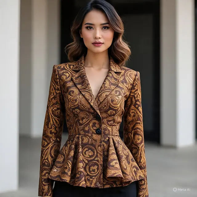 14 Model Baju Batik Blazer Wanita Terbaru 2025, Gaya Kantor hingga ...