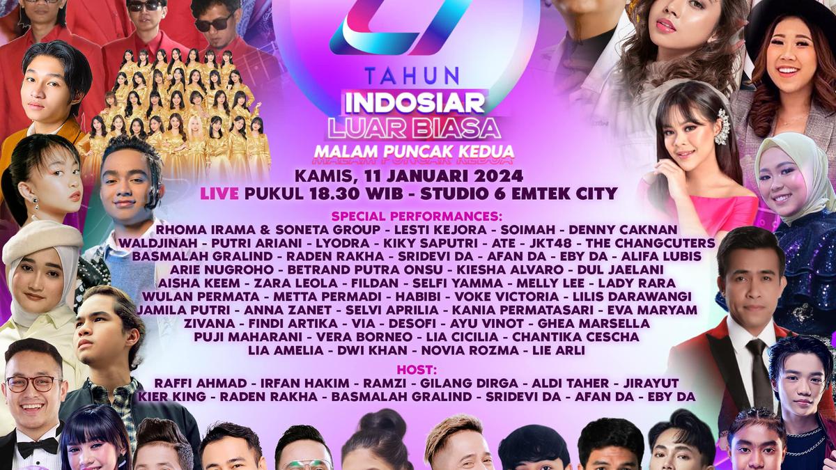 Tonton Konser Raya 29 Tahun Indosiar Luar Biasa, Tayang Kamis 11 ...