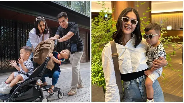 7 Potret Baim Wong Ajak Keluarga Liburan di Jepang, Jadi Ayah Siaga - Hot Liputan6.com