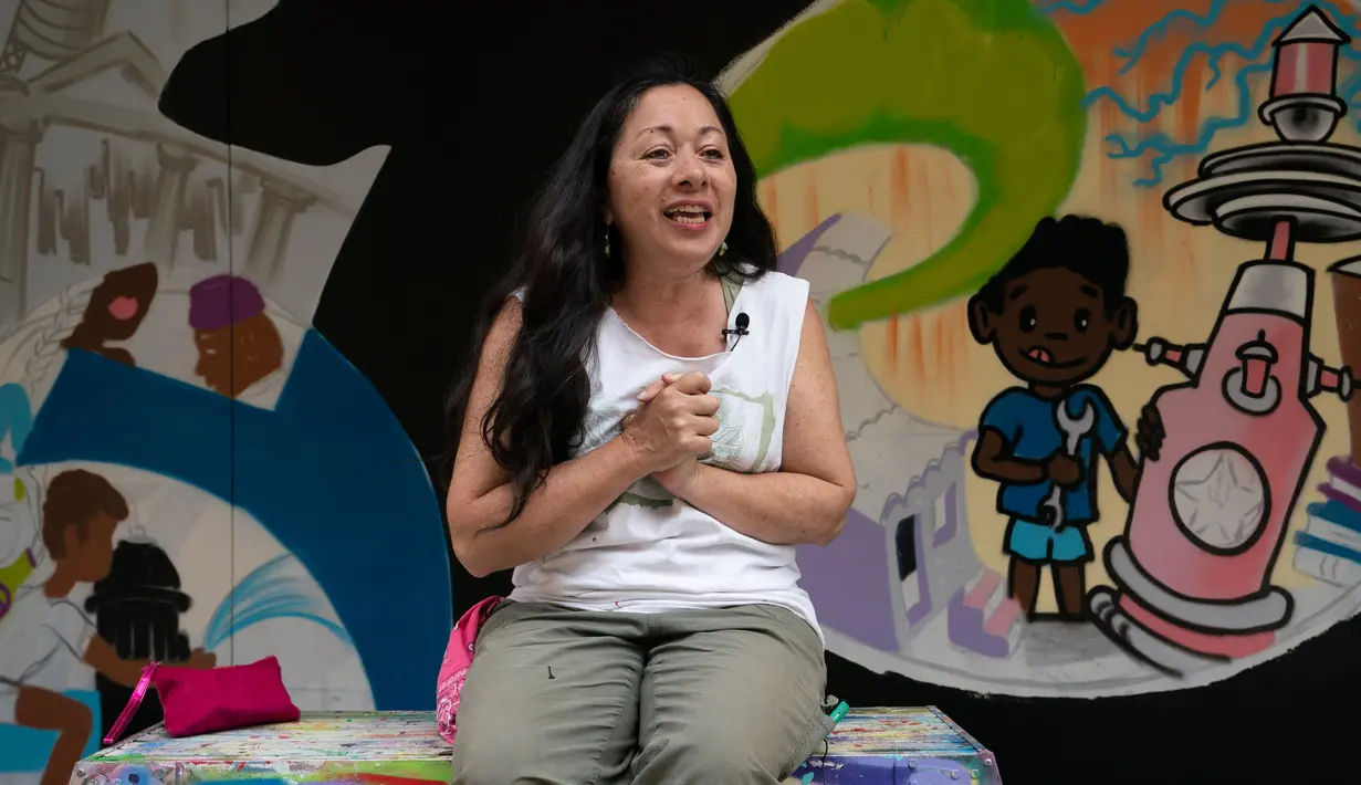 FOTO: Lady Pink, Ibu Negara Grafiti Asal Amerika Serikat - Foto ...