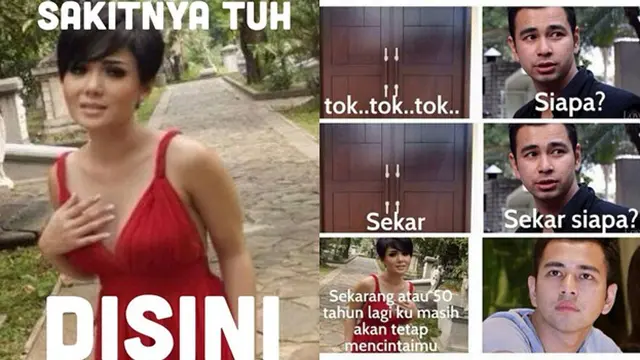 6 Meme 'Sakitnya Tuh Di Sini', Mana yang Anda Suka? - ShowBiz Liputan6.com