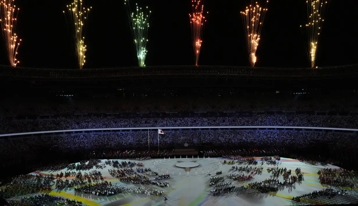 FOTO: Momen Bendera Afghanistan Berkibar Tanpa Atlet di Pembukaan ...