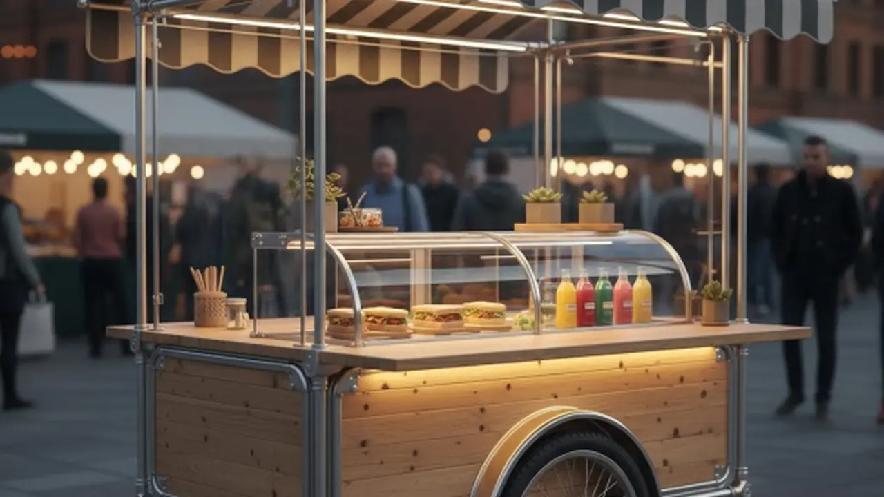 8 Inspirasi Model Gerobak Usaha yang Simpel dan Unik, Desain Tarik ...