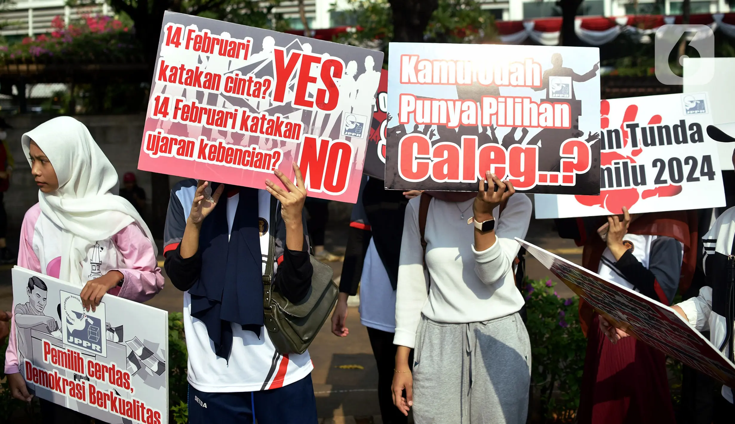 Sosialisasi Pemilu 2024 di Car Free Day Jakarta - Foto Liputan6.com