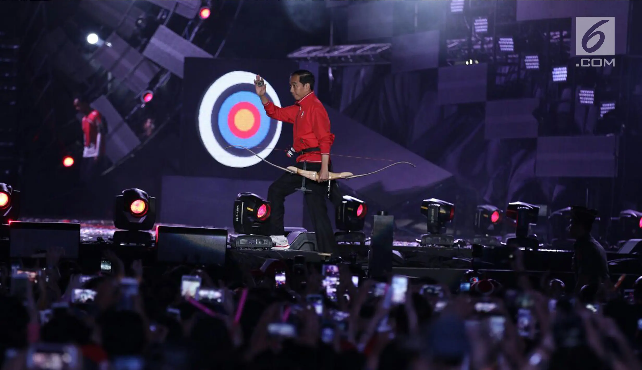 PHOTO: Tandai Hitung Mundur Asian Games 2018, Jokowi Menancapkan Anak ...