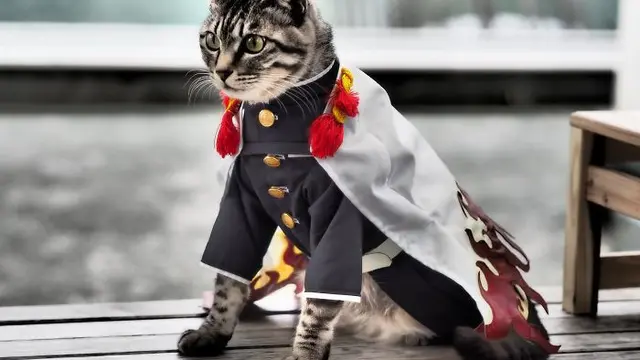 6 Kucing Pakai Baju Karakter Anime Demon Slayer Ini Gemas Banget - Hot ...