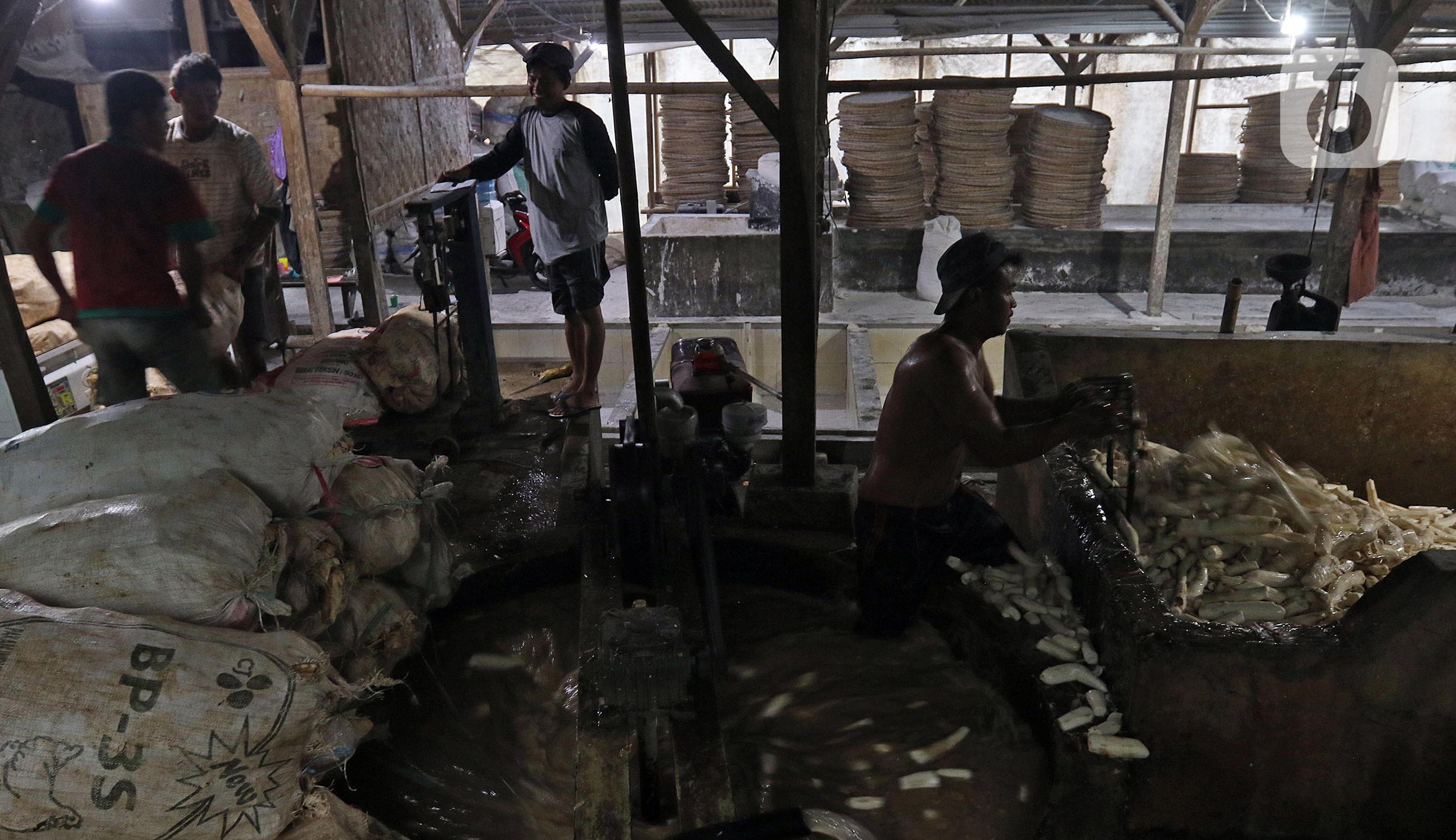 FOTO: Industri Pembuatan Tepung Tapioka Terdampak Pandemi COVID-19