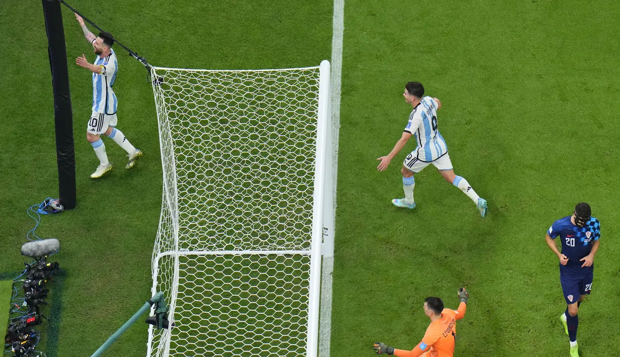 Argentina Lolos ke Final Piala Dunia 2022 Usai Taklukkan Kroasia - Foto Liputan6.com