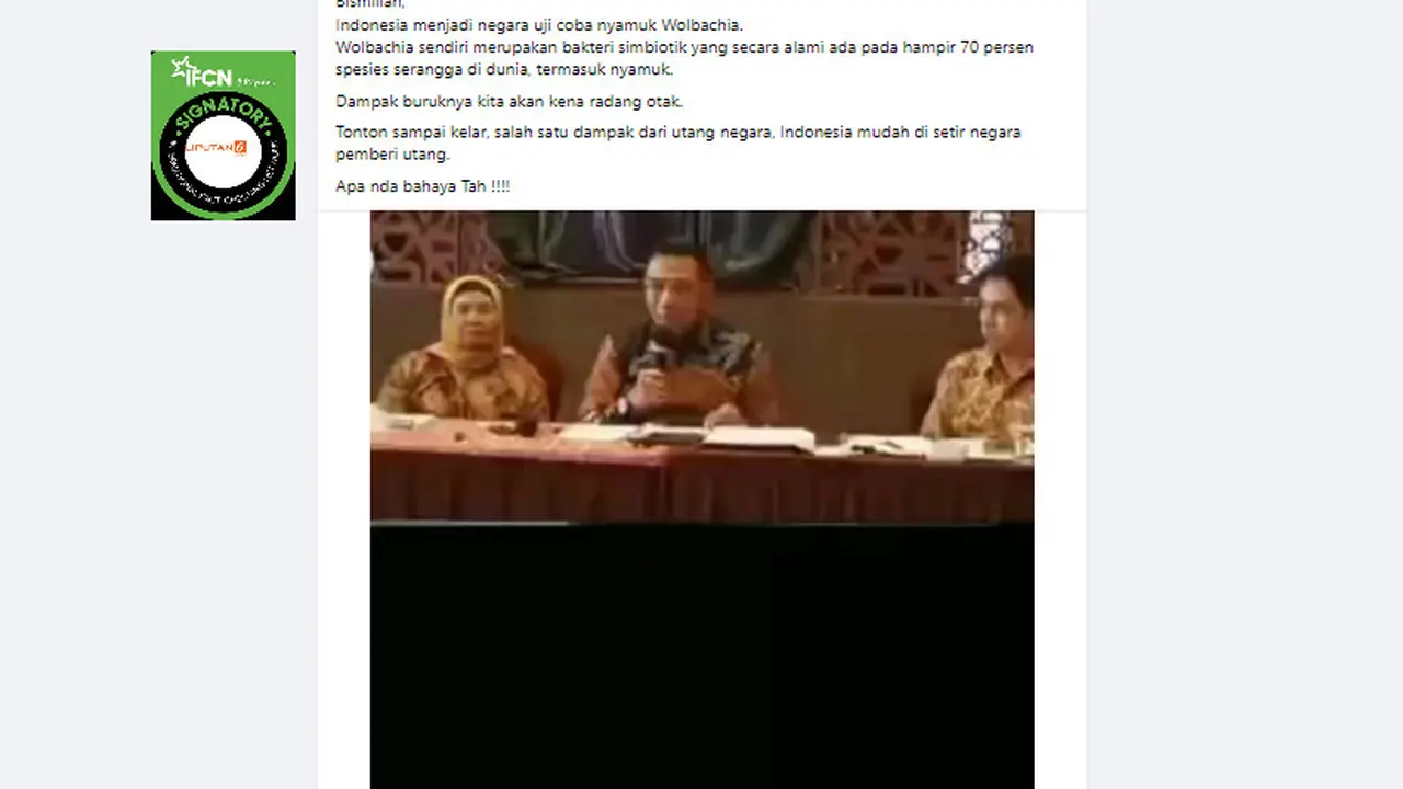 Cek Fakta: Tidak Benar Nyamuk Wolbachia Sebabkan Radang Otak - Cek ...