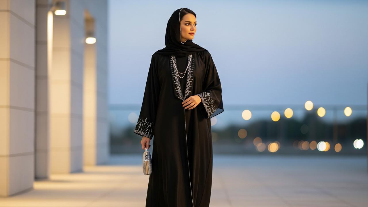 7 Model Abaya Simple tapi Terlihat Glamor, Cocok untuk Acara Resmi dan ...