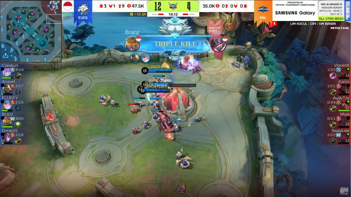 Hasil MPL ID S13 31 Maret 2024: Evos Glory Ngamuk, Sang Macan Putih ...