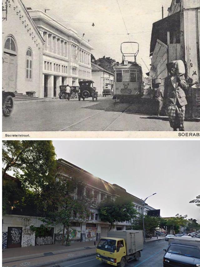 6 Potret Jalanan Zaman Dulu Vs Sekarang di Surabaya, Bikin Nostalgia