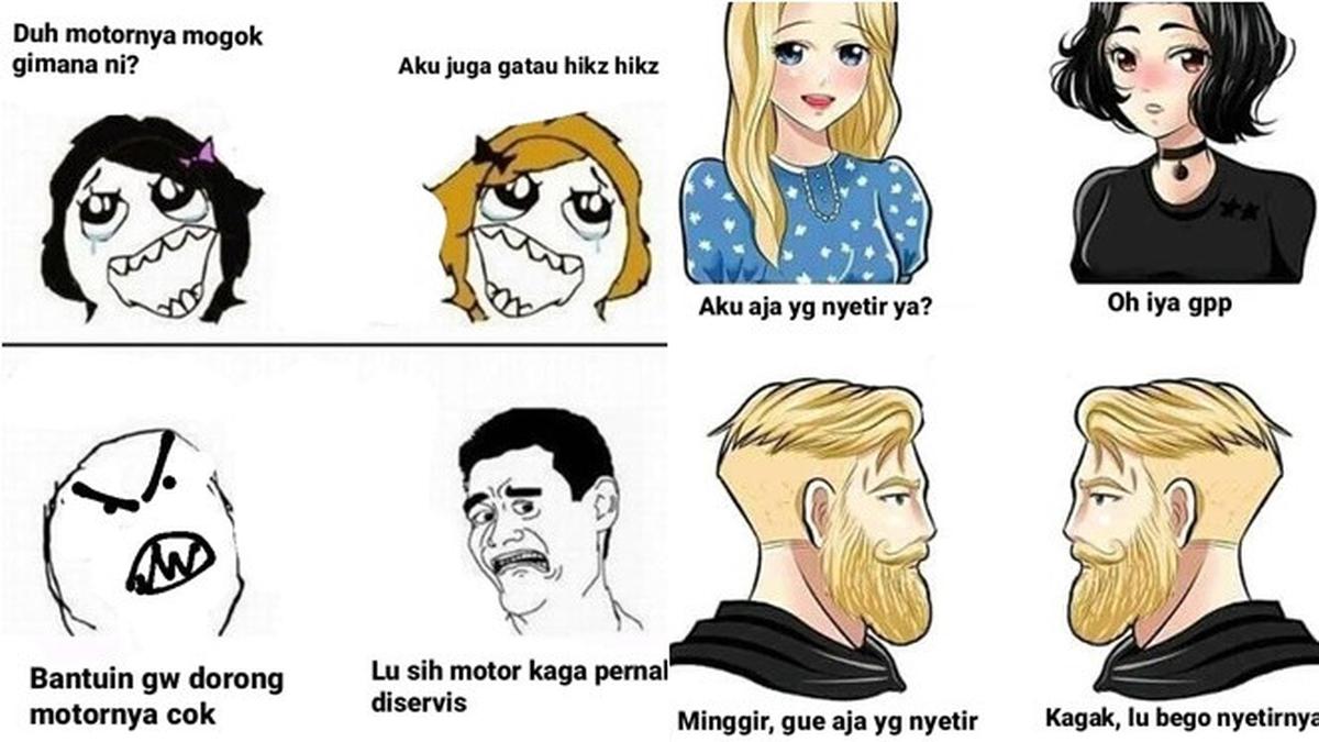 7 Meme Beda Respons Cowok Vs Cewek Saat Naik Kendaraan, Kocak Banget ...
