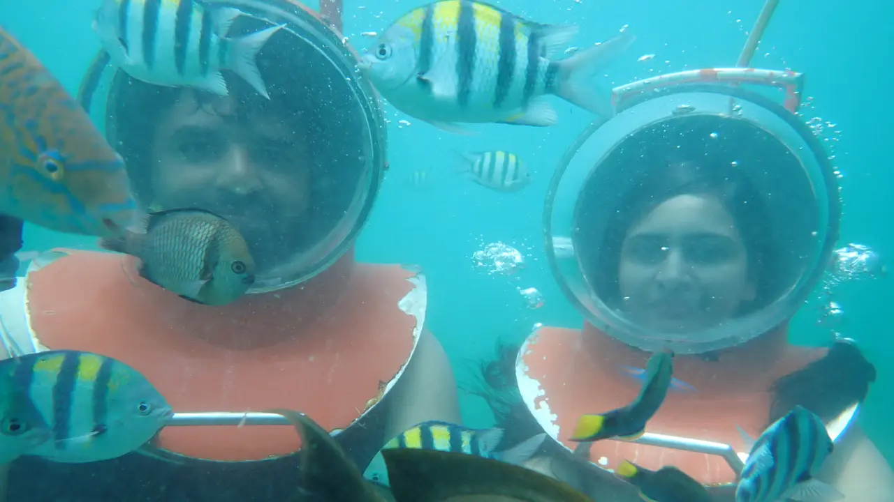 Sensasi Menjajal Sea Walker, Wahana Bawah Laut Tanjung Benoa Bali ...