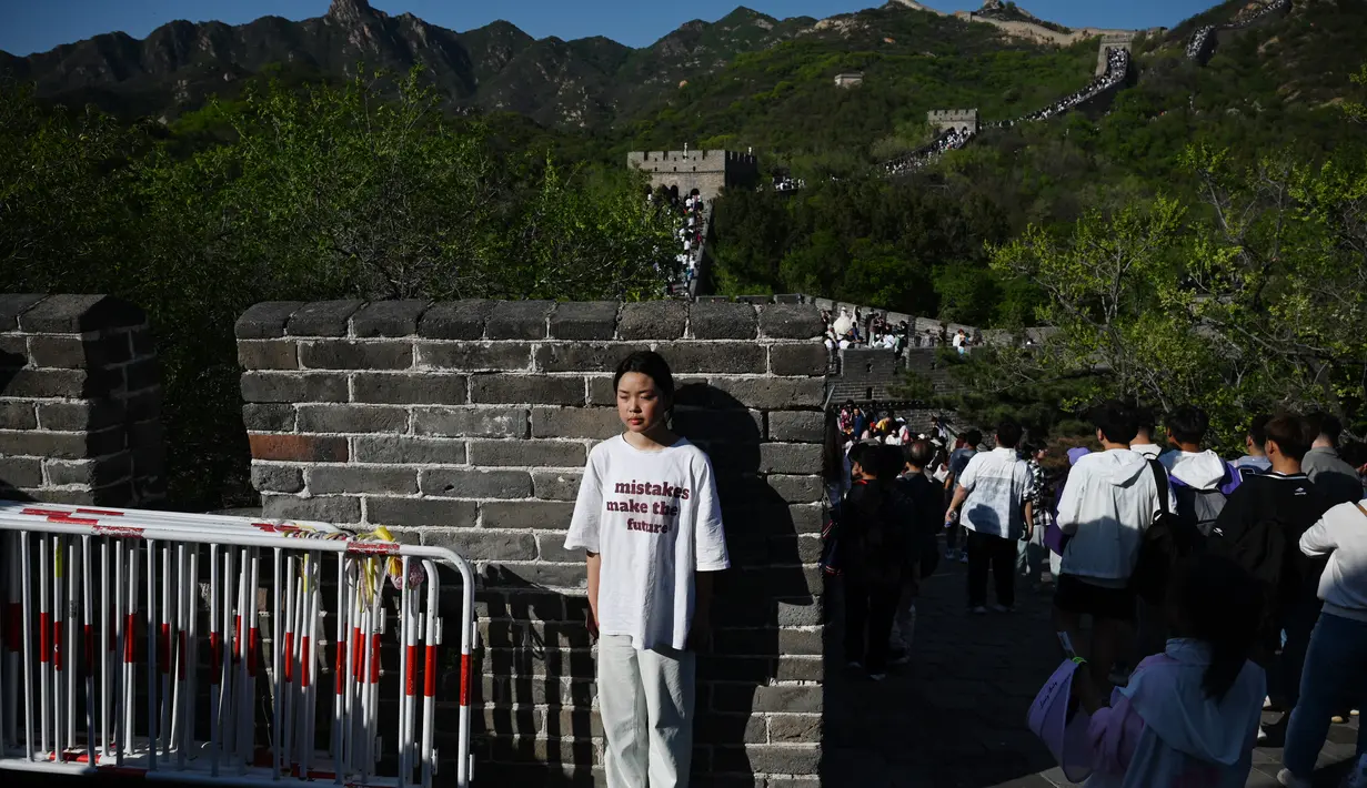 Rayakan Hari Buruh dengan Liburan di Tembok Besar China - Foto Liputan6.com