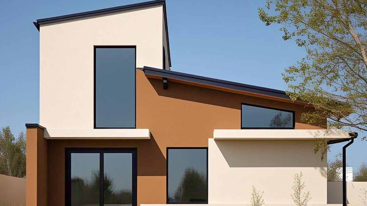 10 Desain Rumah Sederhana Warna Cream 2 Lantai, Inspirasi Desain Elegan ...
