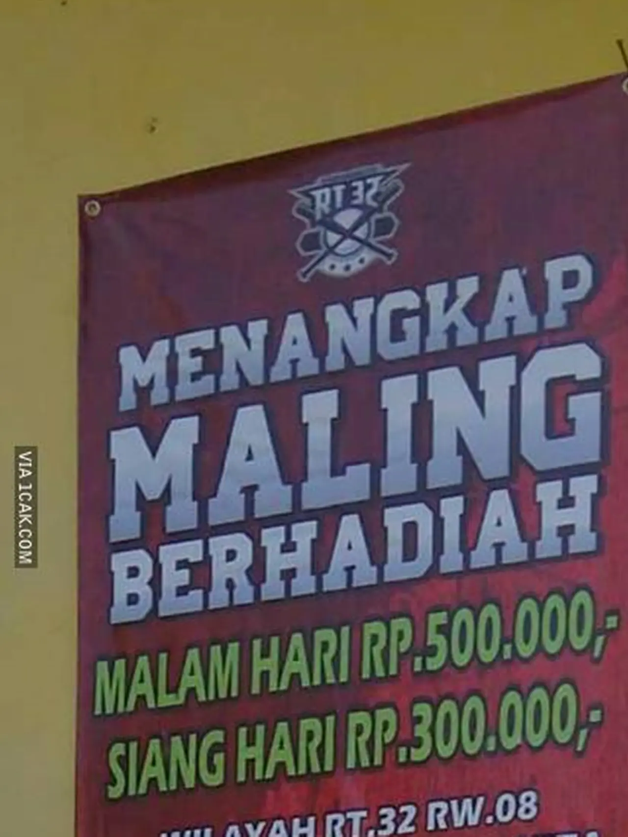 6 Tulisan Spanduk Tangkap Maling Berhadiah Ini Unik Banget - Hot ...