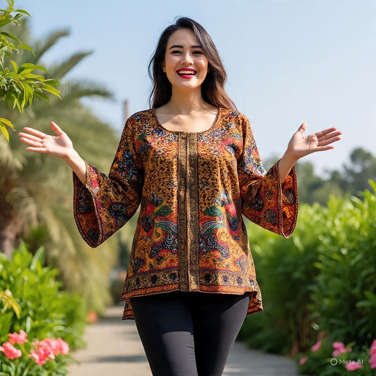 10+ Model Atasan Batik Wanita Elegan Panjang Terbaru 2025, Dari Kasual ...