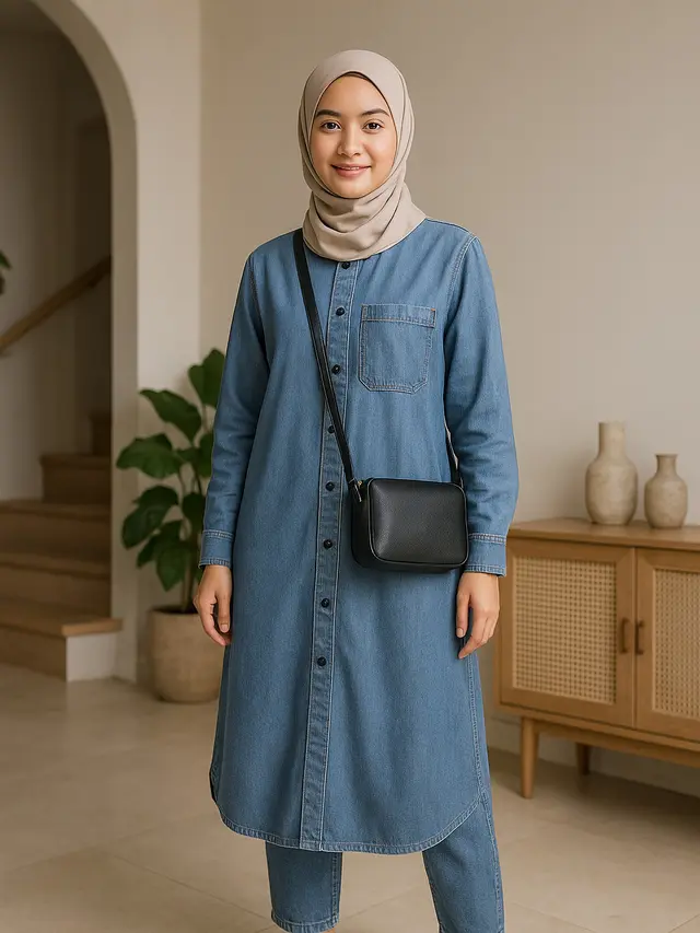 12 Model Baju Tunik Terbaru 2025 untuk Wanita Berhijab, Stylish dan ...