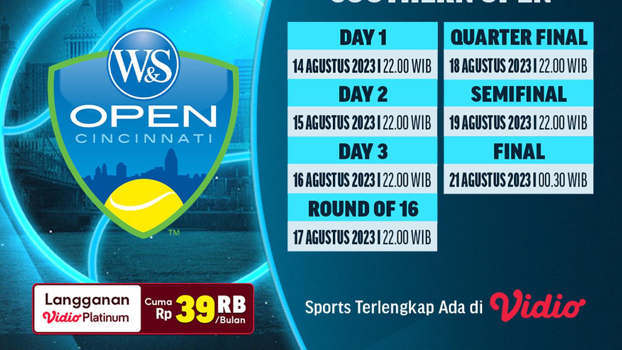 Link Live Streaming WTA 1000 Western and Southern Open 2023 di Vidio ...