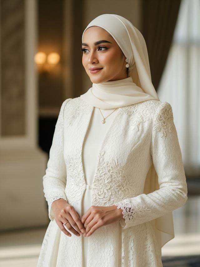 8 Model Abaya Blazer Brokat 2025, Elegan dan Modern untuk Segala Acara