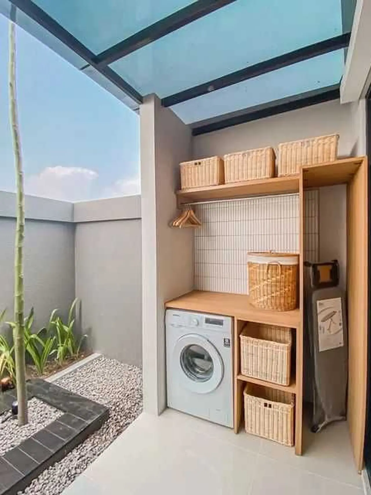 8 Desain Tempat Cuci Baju Minimalis, Meski Kecil Tetap Fungsional dan Keren