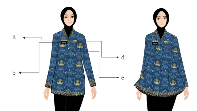 7 Model Baju Dinas PNS Wanita Berjilbab yang Stylish dan Nyaman
