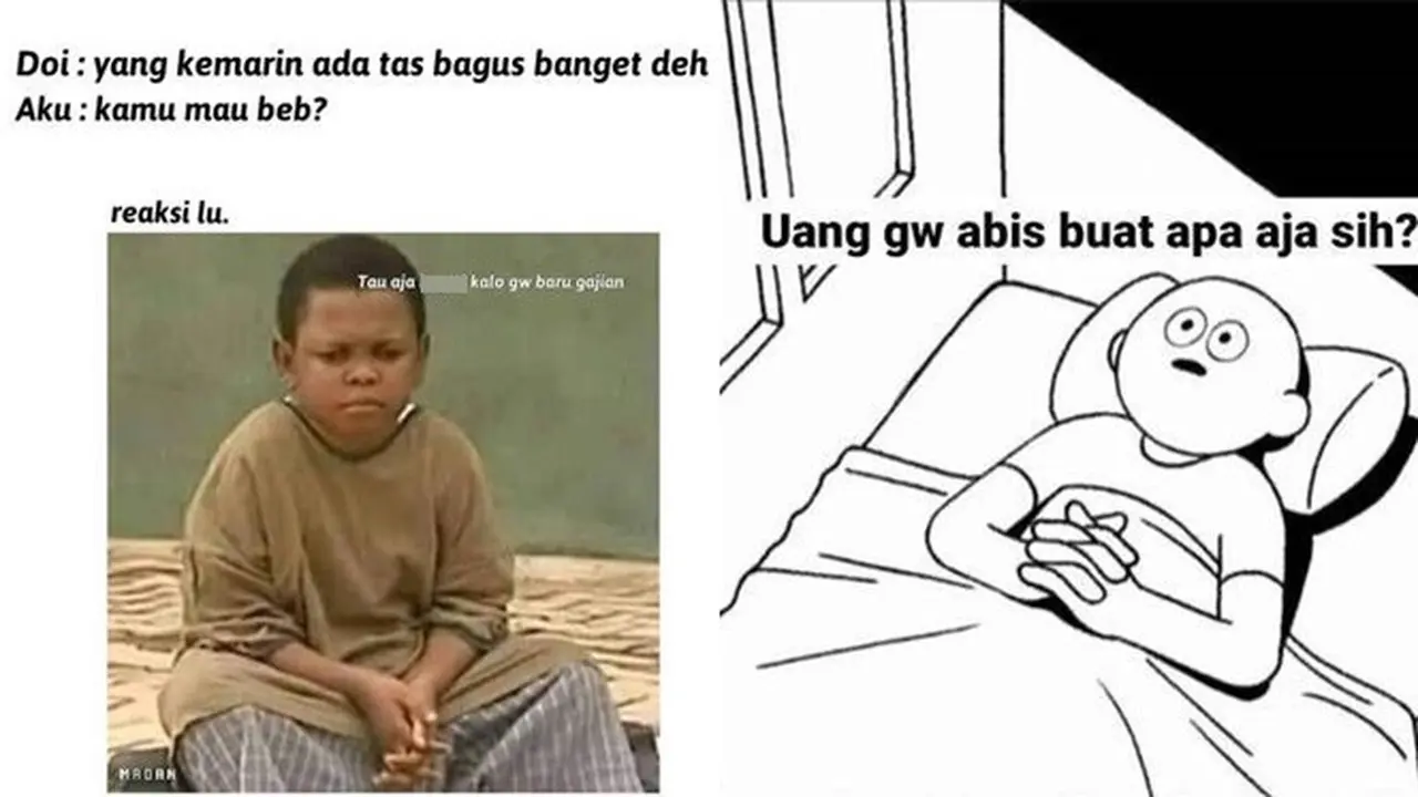 6 Meme Orang Habis Gajian, Uangnya Cepat Habis Ini Kocak - Hot Liputan6.com