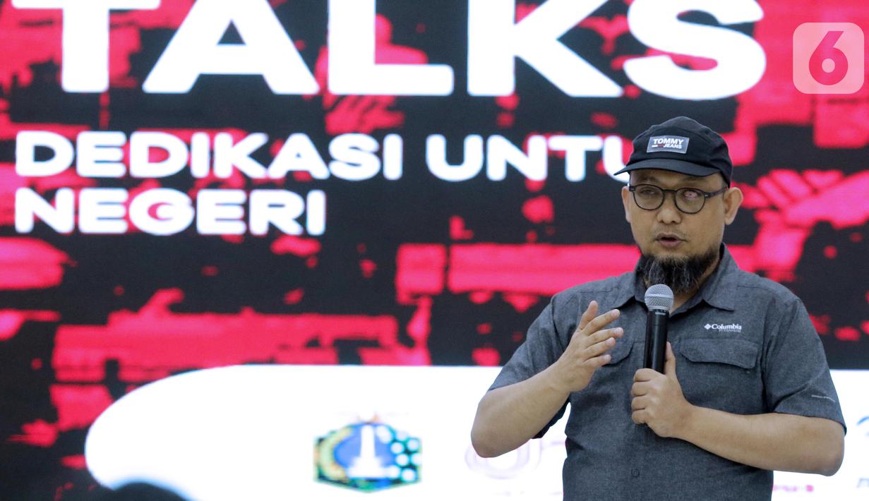 FOTO: Penampilan Novel Baswedan Saat Jadi Pembicara Pada Gathering ...