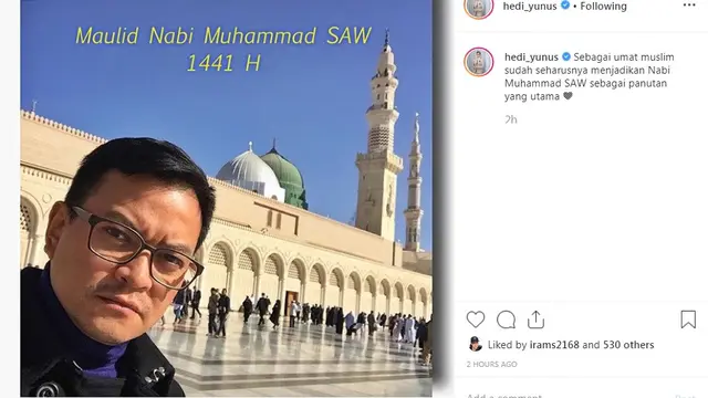 Hedi Yunus Merayakan Maulid Nabi, Ini Pesannya - ShowBiz Liputan6.com