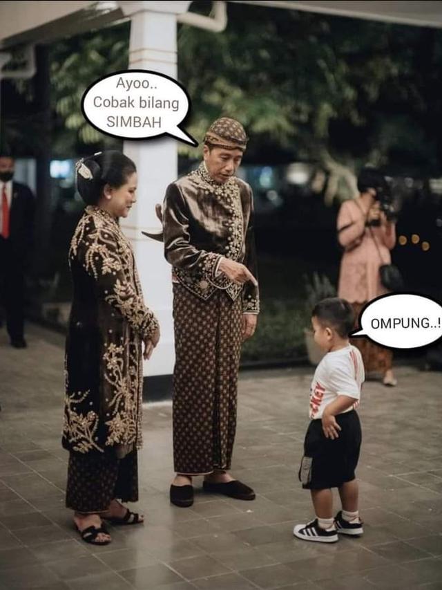 6 Meme Lucu Nahyan Cucu Presiden Jokowi: dari Ngadu Kaesang Pangarep Ngetwit Sampai Soal Kaus ...