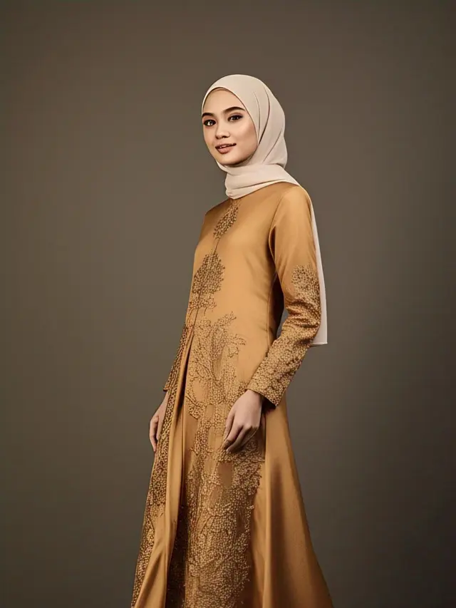 6 Inspirasi Gamis Brokat Kondangan 2025 untuk Wanita 30-an, Fresh Look ...