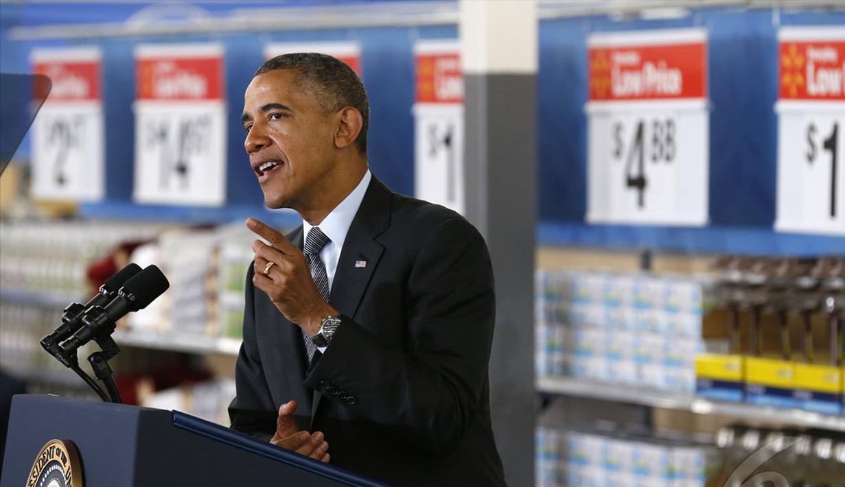 Usai Pidato di Supermarket, Obama Foto Selfie - Foto Liputan6.com