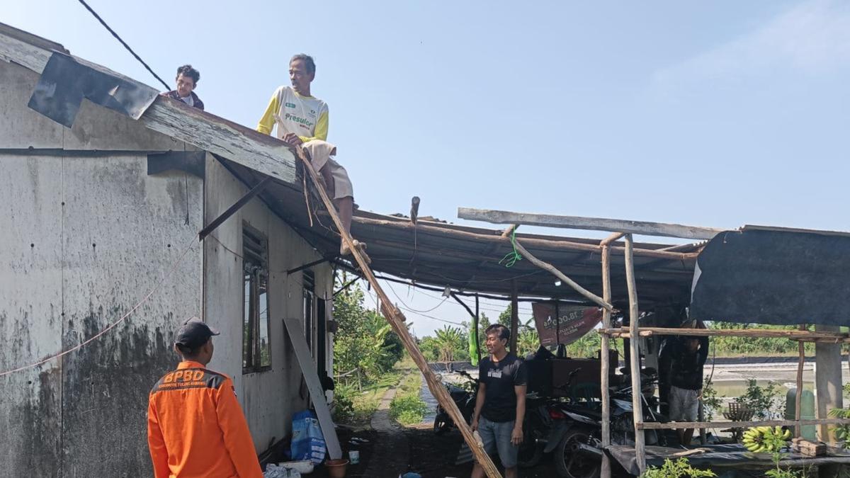 Puting Beliung Terjang Tulang Bawang Lampung, 80 Rumah Warga Rusak