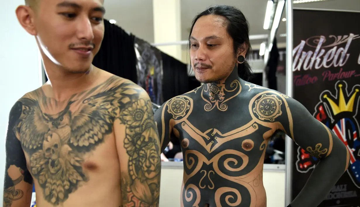 Para Pencinta Tato Berkumpul di Bali Tattoo Expo 2017 - Foto Liputan6.com