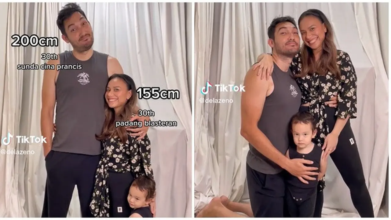 Tinggi Suami 200 cm, Perbedaan Ukuran Tangan hingga Kaki Keluarga Ini Curi Perhatian - Hot ...