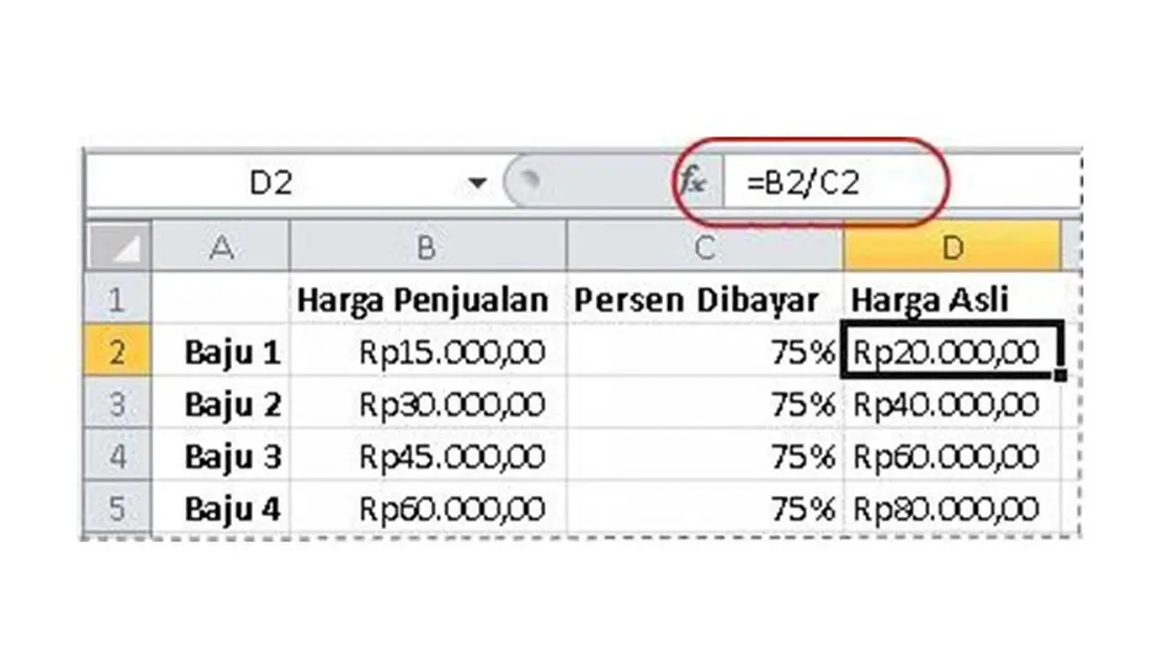 Cara Membuat Persentase di Excel Beserta Penjelasan dan Contohnya - Hot ...