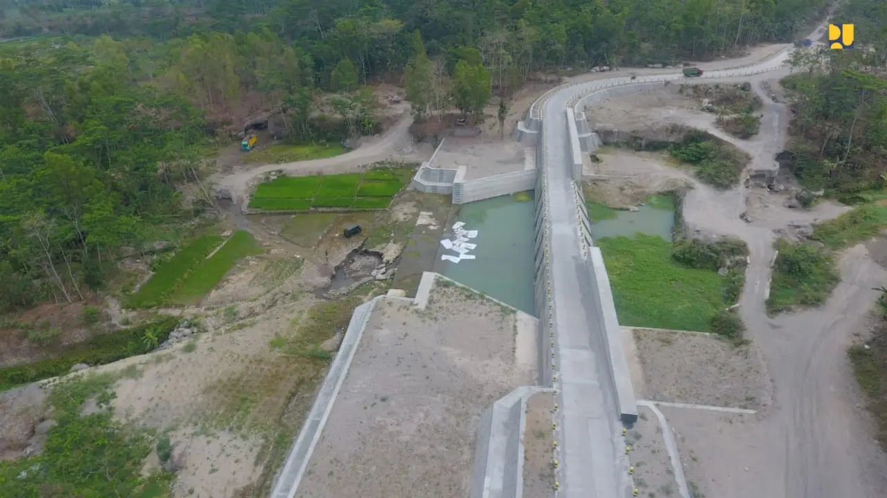Rampung Dibangun, Sabo Dam Kali Woro Jadi Penahan Banjir Lahar Gunung ...