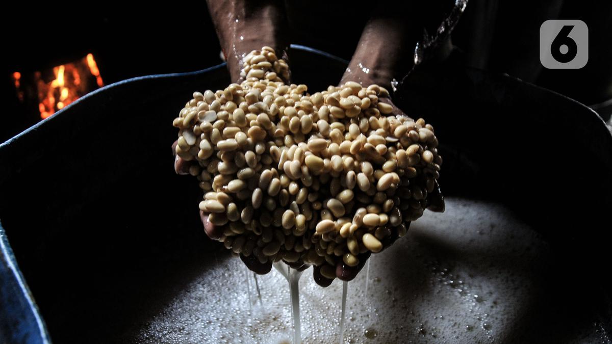 FOTO: Produksi Tempe di Industri Rumahan Tanjung Priok