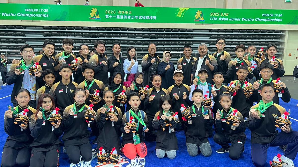 Kado HUT RI ke-78, Timnas Wushu Cetak Sejarah di Kejuaraan Asia Wushu ...