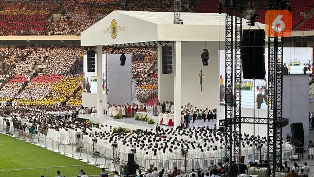 Serba-serbi Misa Akbar Paus Fransiskus di Stadion Utama Gelora Bung Karno - Global Liputan6.com