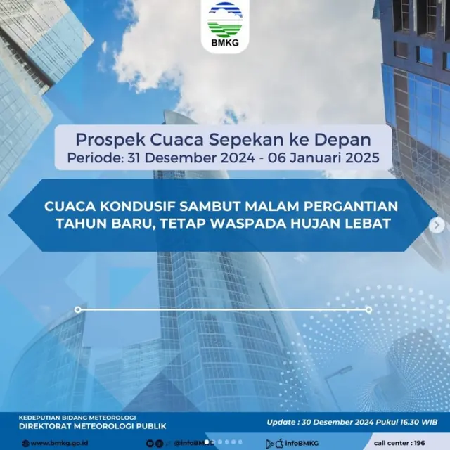 Mengapa Tiap Tahun Baru Hampir Selalu Hujan? Simak Penjelasan BMKG - Lifestyle Liputan6.com