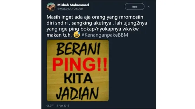 6 Kenangan Netizen Saat Pakai BBM Ini Bikin Nostalgia - Hot Liputan6.com