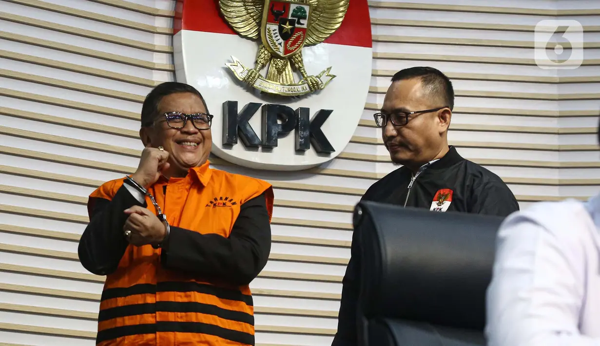 Resmi, KPK Tahan Sekjen PDIP Hasto Kristiyanto - Foto Liputan6.com