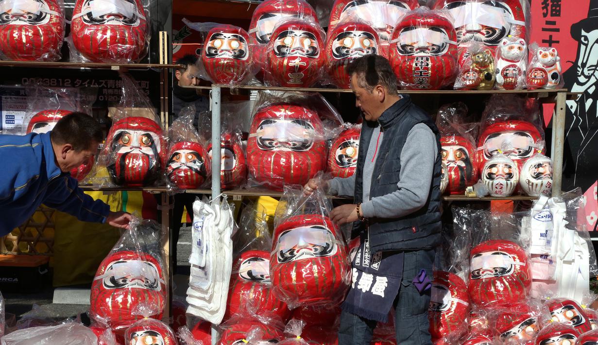 FOTO: Daruma, Boneka Keberuntungan yang Populer di Jepang - Foto ...